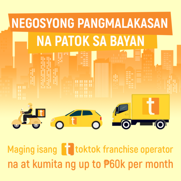 Toktok Franchise Delivery Service | Siomai King Franchising