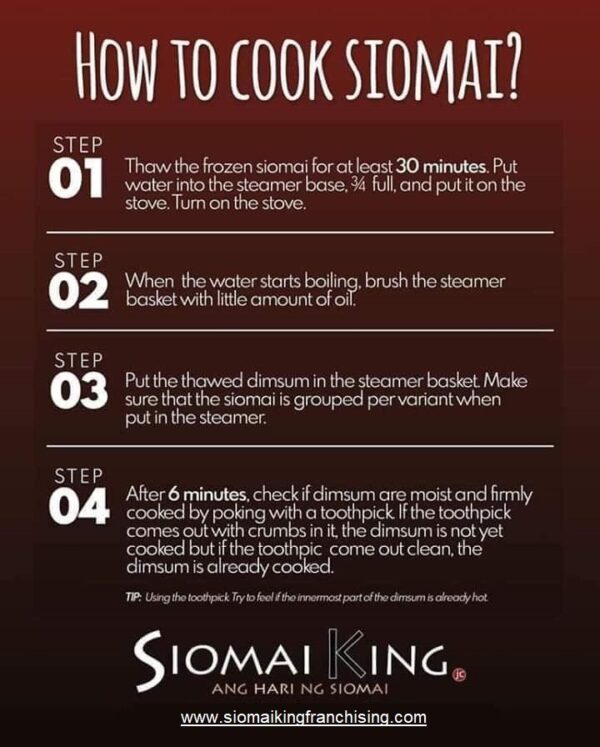 How to Cook Siomai? | Siomai King Franchising